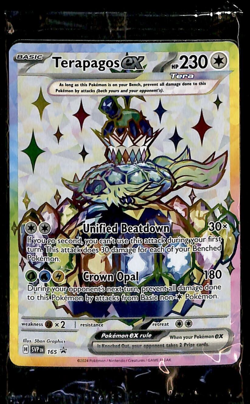 SEALED Terapagos ex Promo SVP 165, NM Pokemon Card