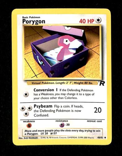 Dark Porygon Team Rocket NM, 48/82 Pokemon Card.
