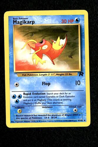 Magikarp Team Rocket NM, 47/82 Pokemon Card.