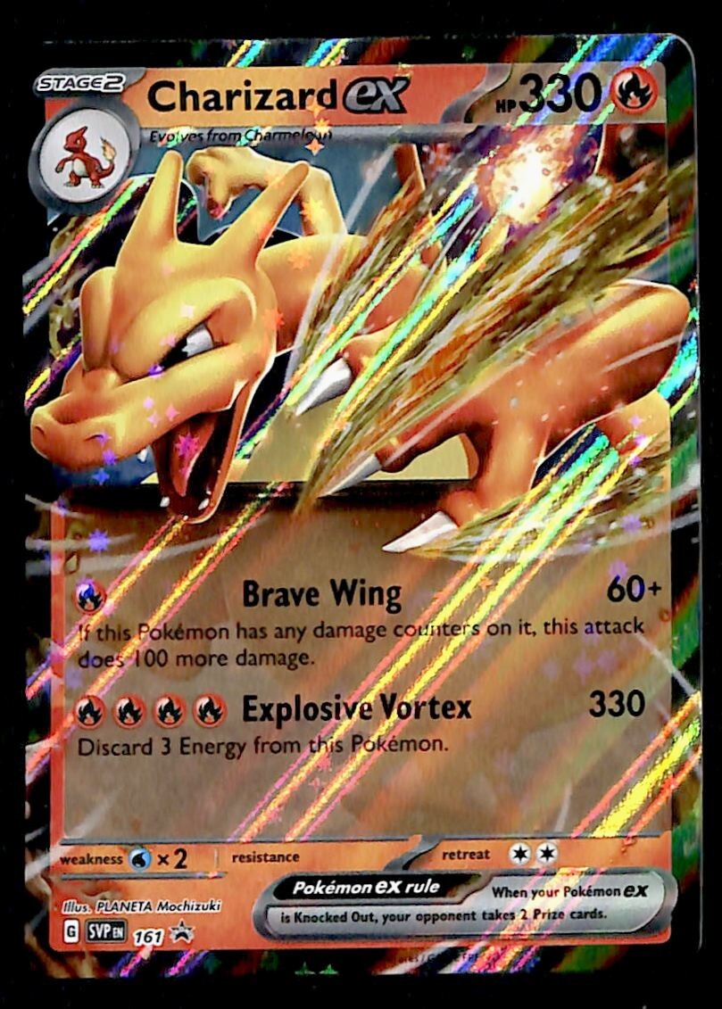 Charizard EX Black Star Promo SVP 161, NM Pokemon Card