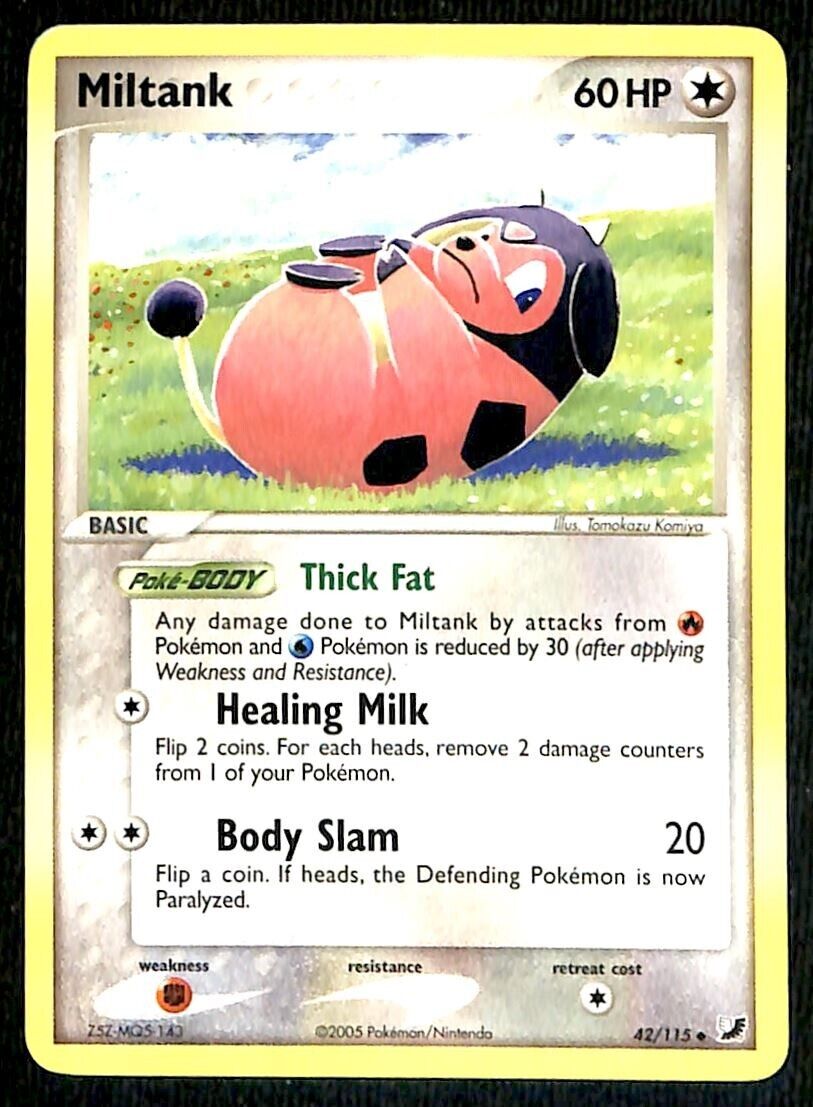 Miltank Unseen Forces NM, 42/115 Pokemon Card