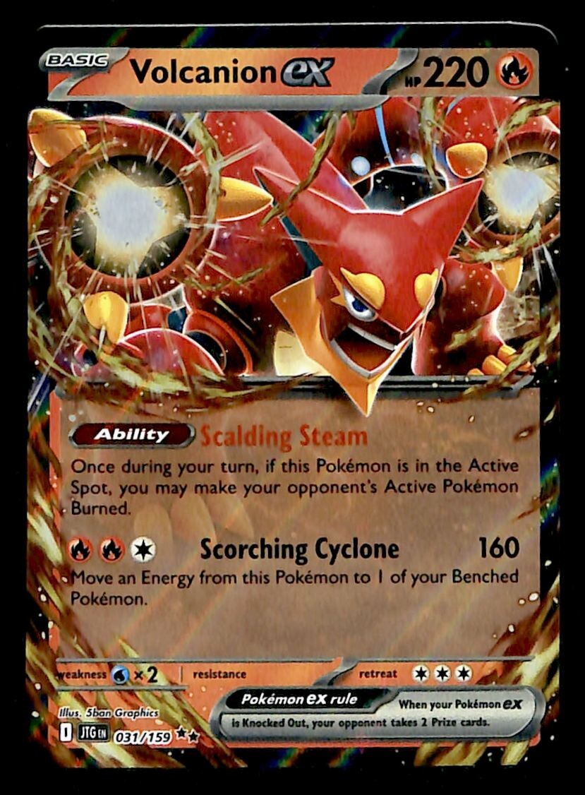 Volcanion EX Ultra Rare Journey Together 031/159, NM Pokemon Card