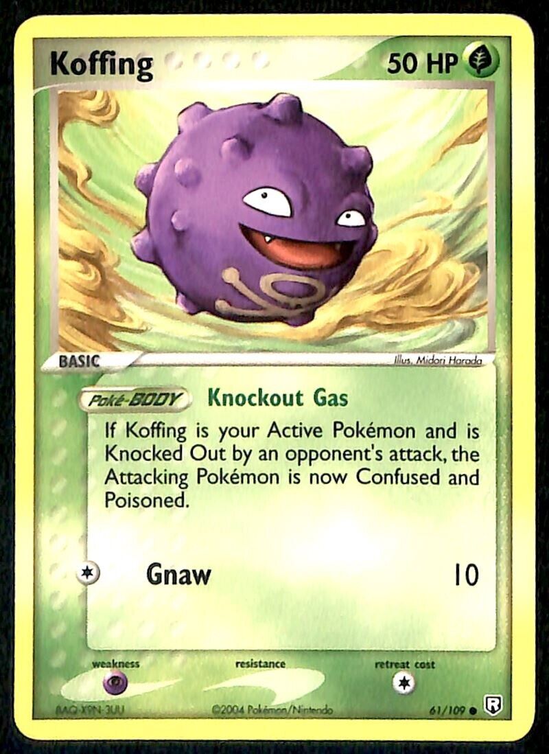 Koffing Team Rocket Returns EX, 61/109 Pokemon Card