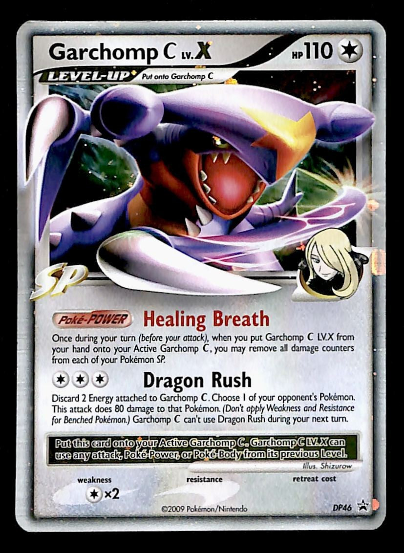 Garchomp C LV X Black Star Promo DP46, VG Pokemon Card