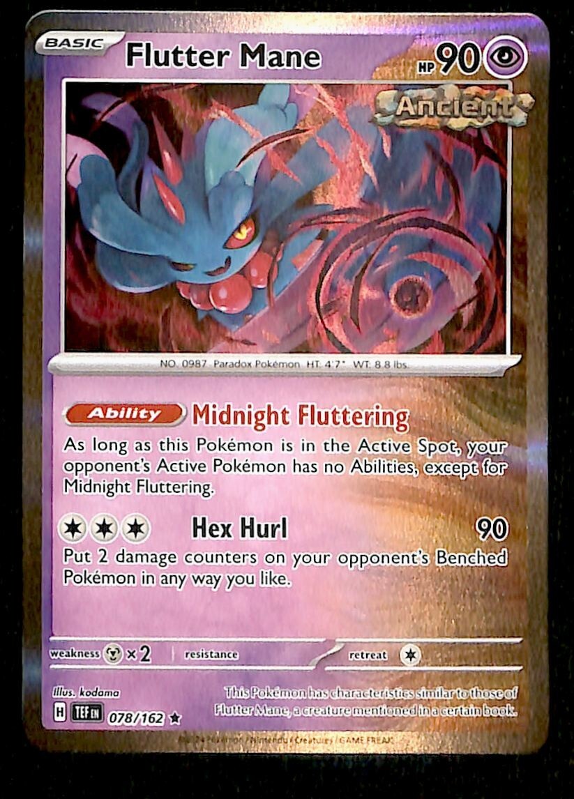 Flutter Mane Holo Temporal Forces 078/162, NM Pokemon Card