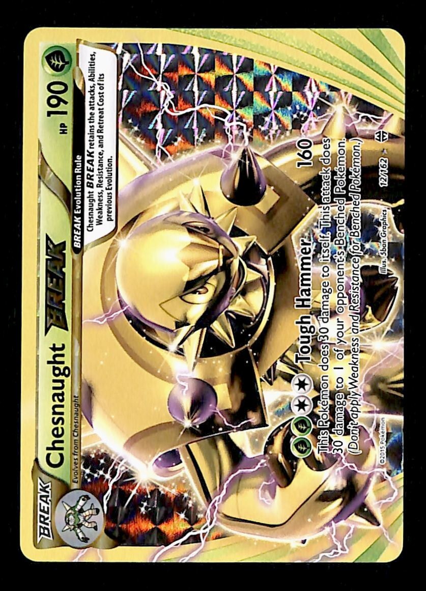Chesnaught BREAK Rare Breakthrough 12/108, NM Pokemon Card
