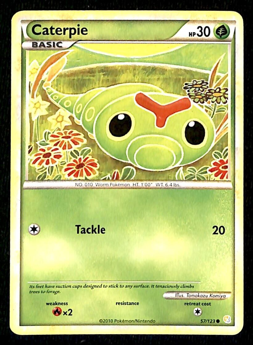 Caterpie Heartgold & Soulsilver EX, 57/123 Pokemon Card