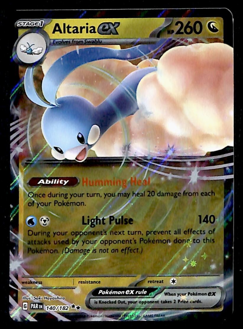 Altaria EX Ultra Rare Paradox Rift 140/182, NM Pokemon Card