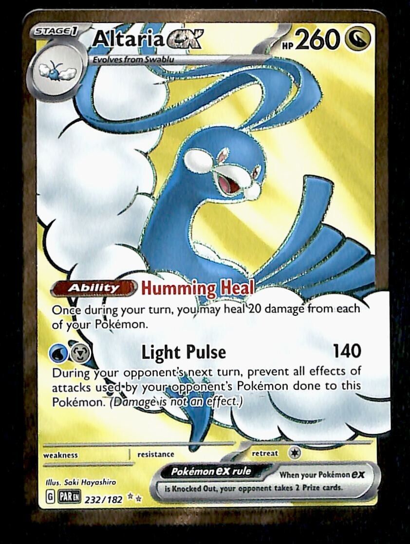 Altaria EX Full Art Rare Paradox Rift 232/182, NM Pokemon Card