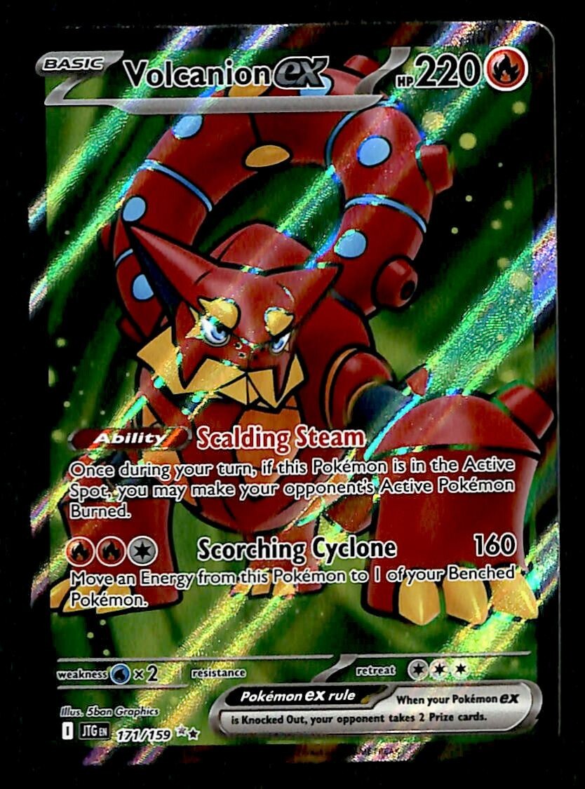Volcanion ex Full Art Journey Together 171/159, NM Pokemon Card