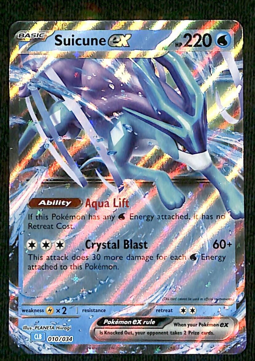 Suicune ex Classic Collection 010/034, NM Pokemon Card