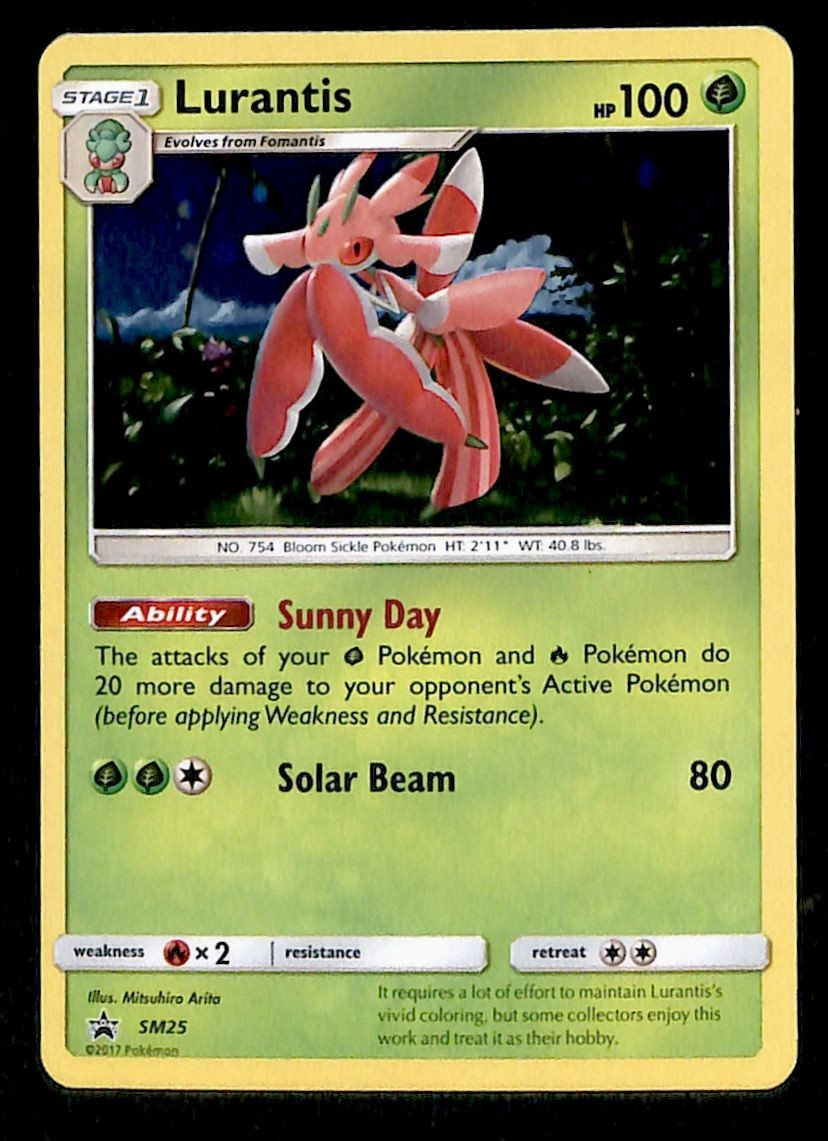 Lurantis Holo Black Star Promo SM25, EX Pokemon Card