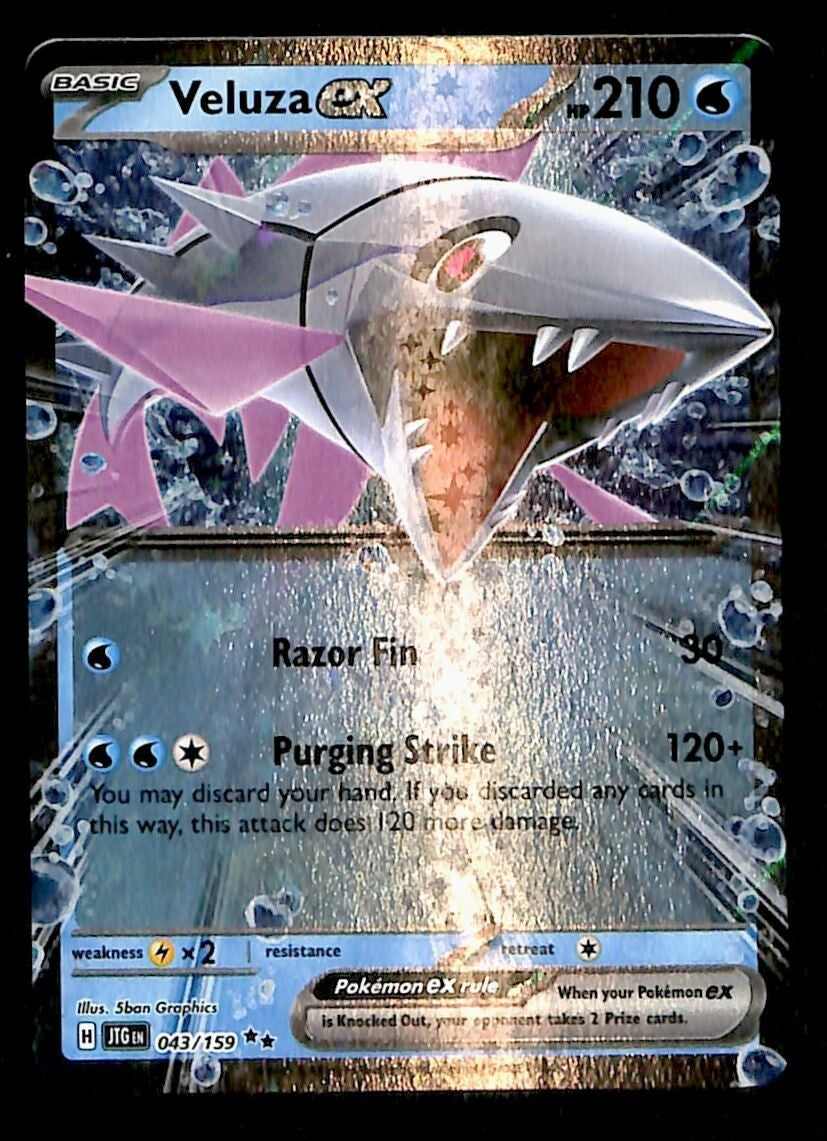 Veluza ex Ultra Rare Journey Together 043/159, NM Pokemon Card