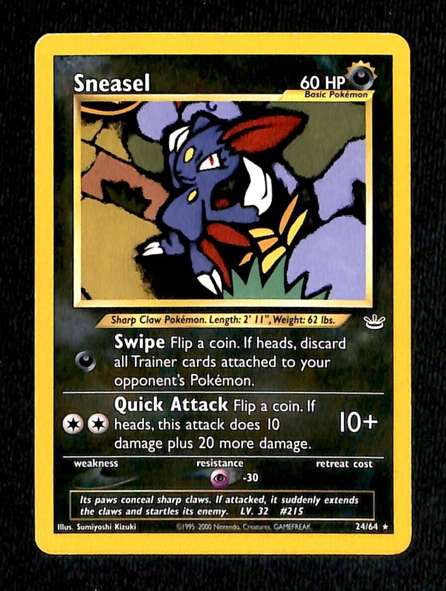 Sneasel Neo Revelations EX, 24/64 Pokemon Card