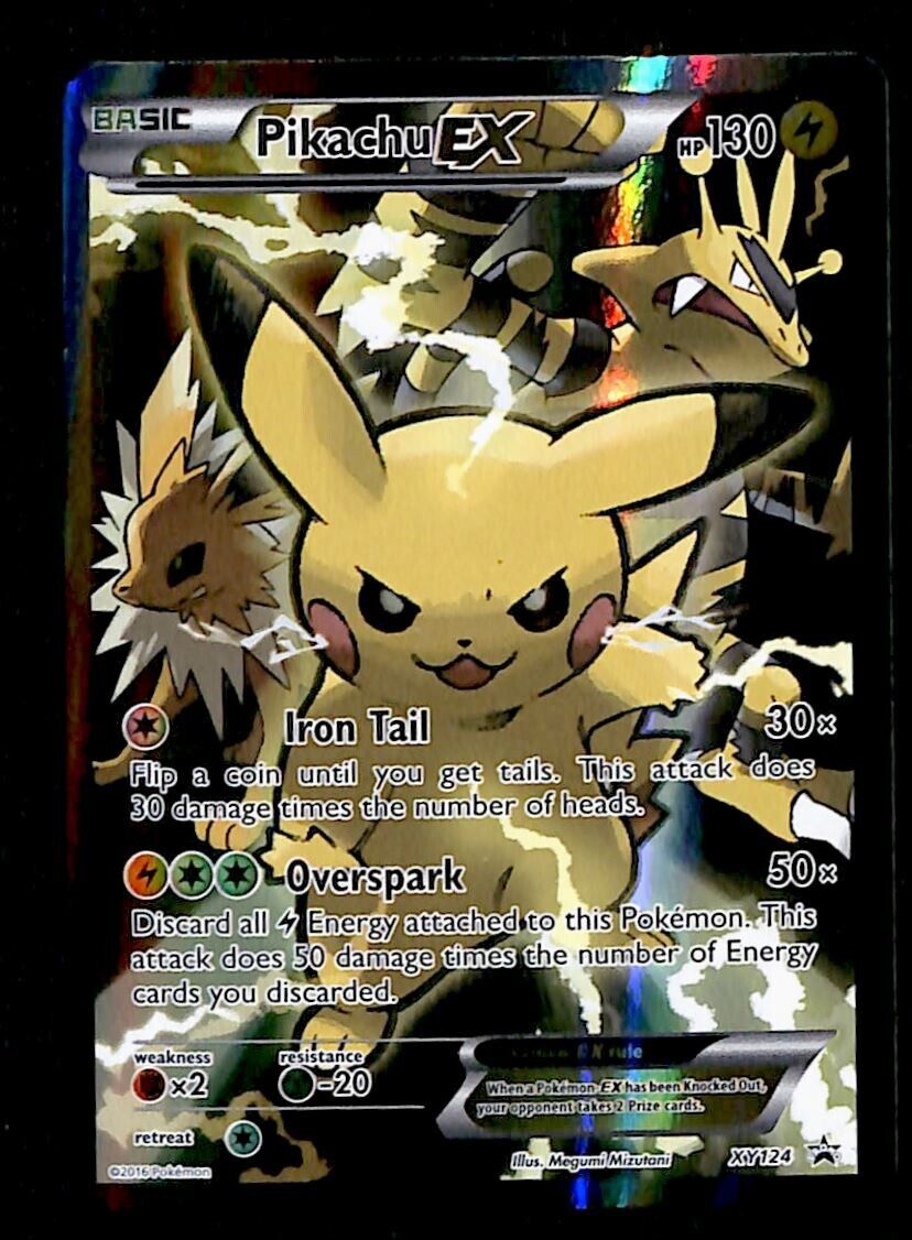 Pikachu EX Black Star Promo XY124, EX Pokemon Card