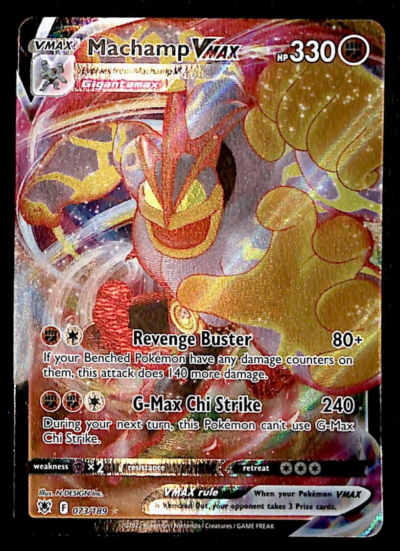 Machamp VMAX Ultra Rare Astral Radiance 073/189, NM Pokemon Card